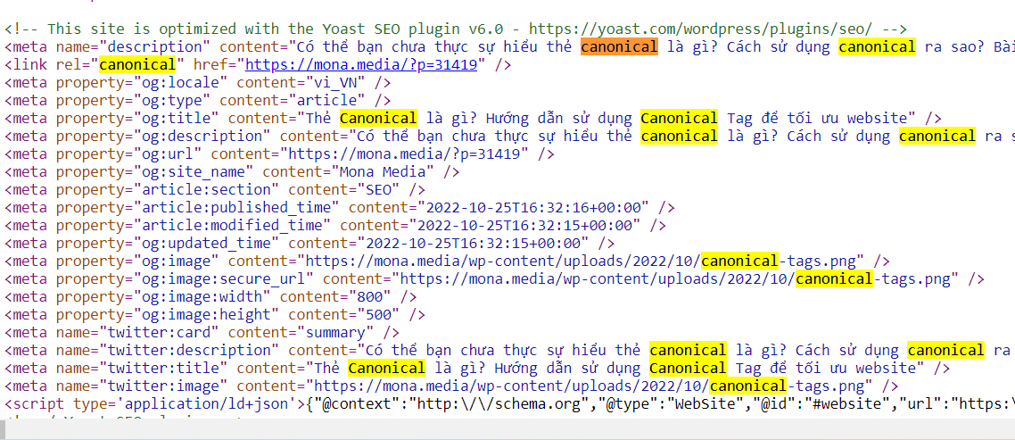 Thẻ Canonical là gì? Hướng dẫn sử dụng Canonical Tag để tối ưu website