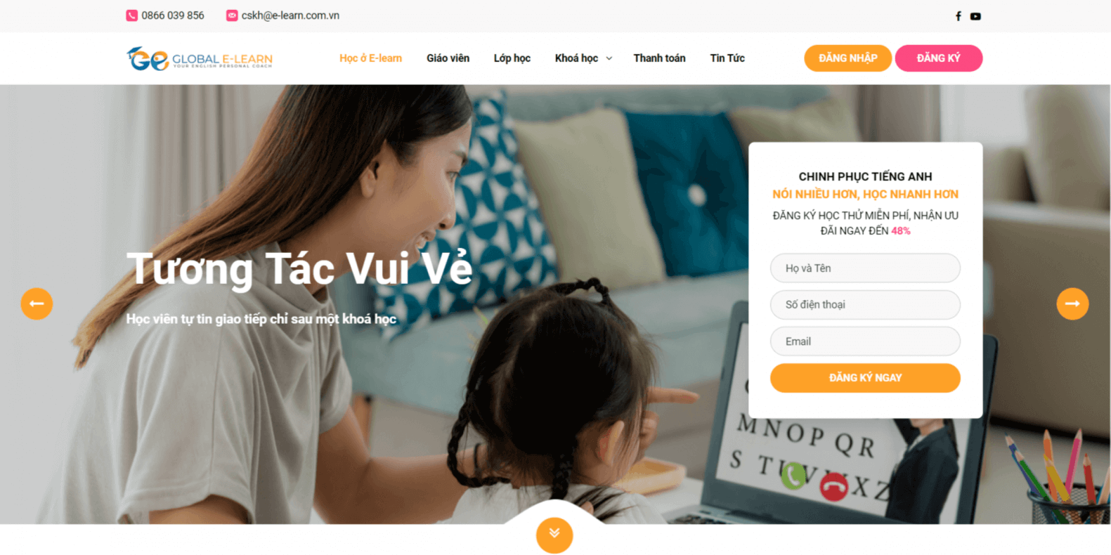 Dự án website giáo dục - Global E-Learn