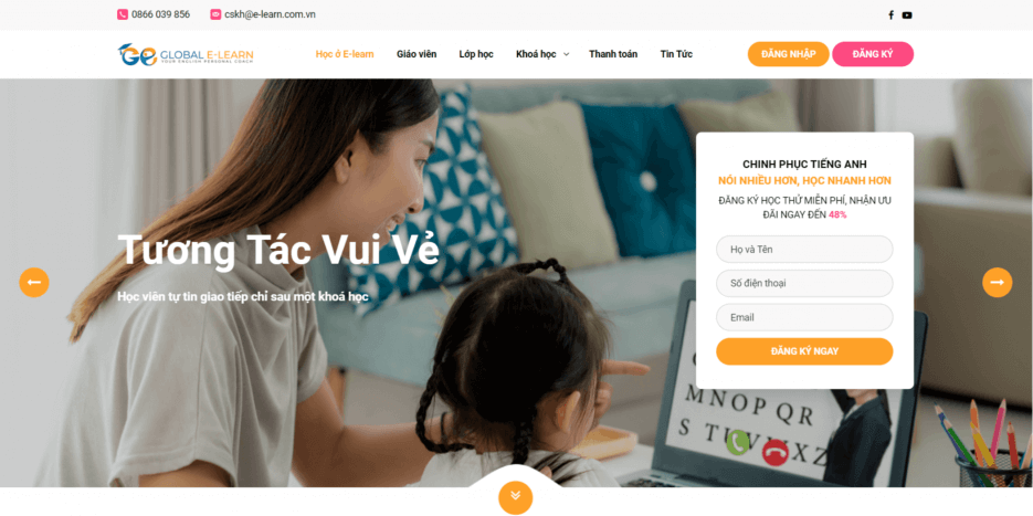 Dự án website giáo dục - Global E-Learn