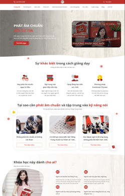 Dự án website bán khóa học - Tiếng Trung Cầm Xu