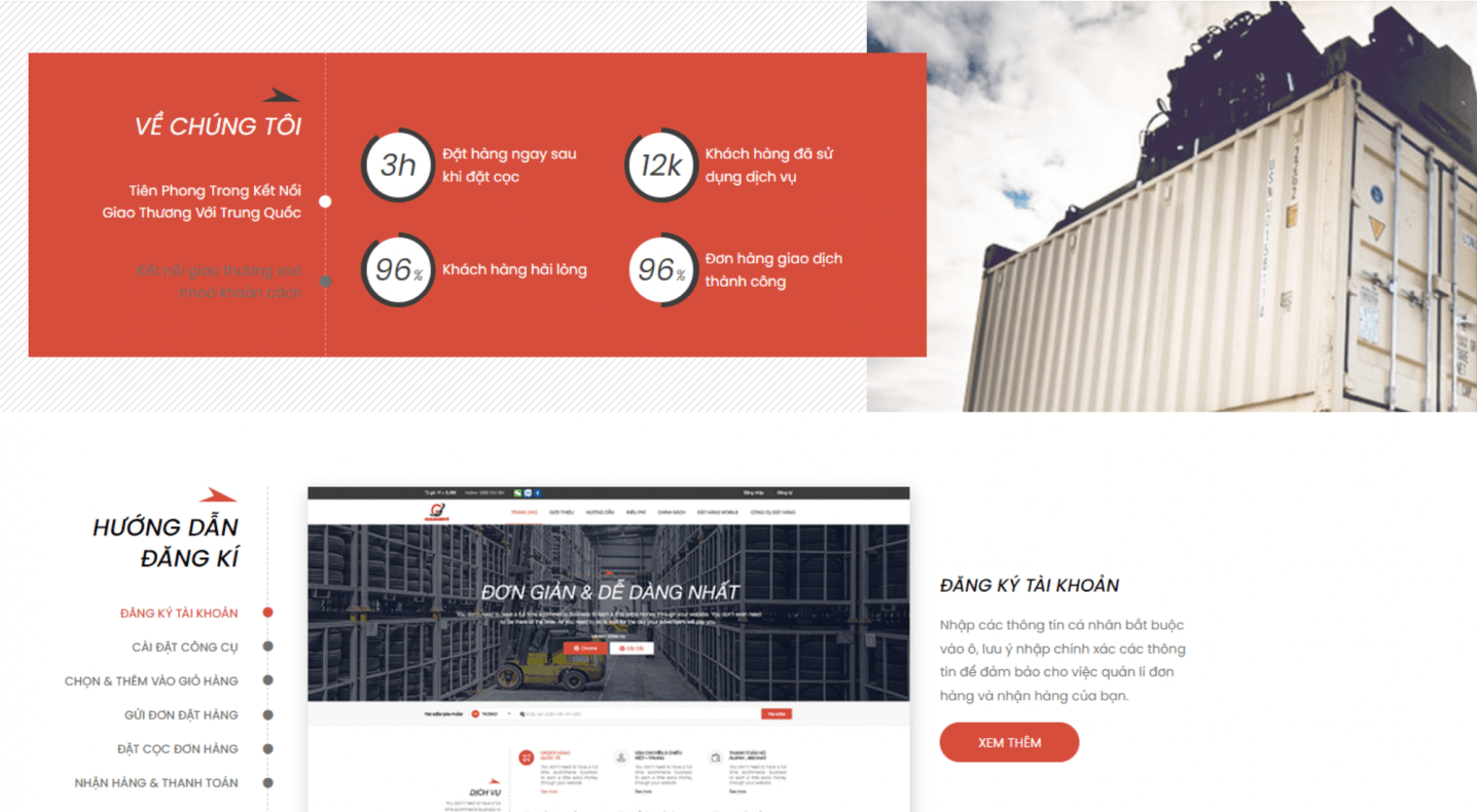 Dự án Nhập Hàng Trung Quốc - Giang Huy Logistics