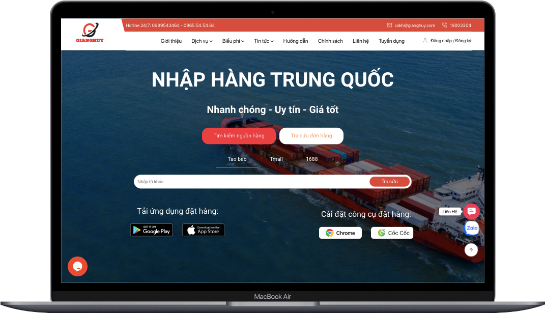 Giang Huy Logistics - 10+ năm kinh nghiệm nhập khẩu và vận chuyển hàng ...