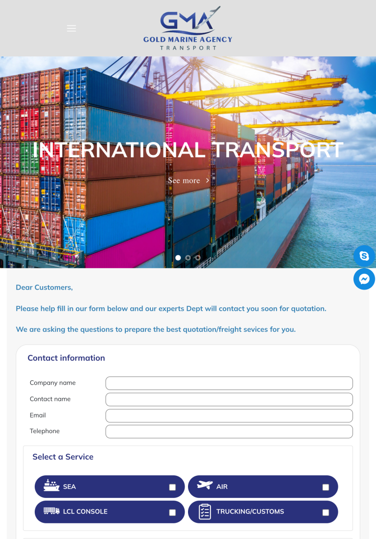 Gold Marine Transport (GMA) - Đơn vị logistics nội địa và quốc tế uy tín