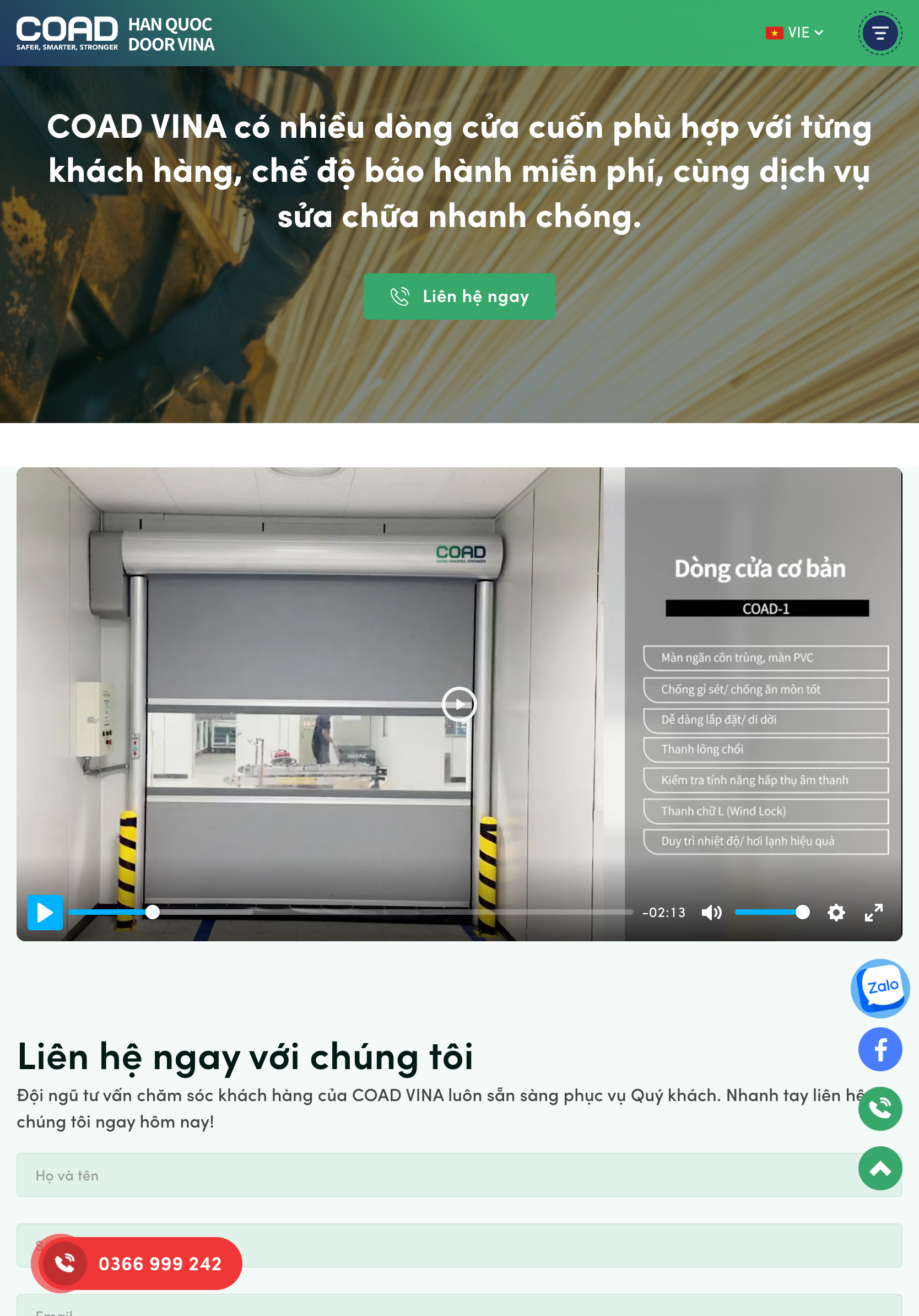 COAD VINA - Top 1 thương hiệu cửa cuốn tại Việt Nam & Hàn Quốc