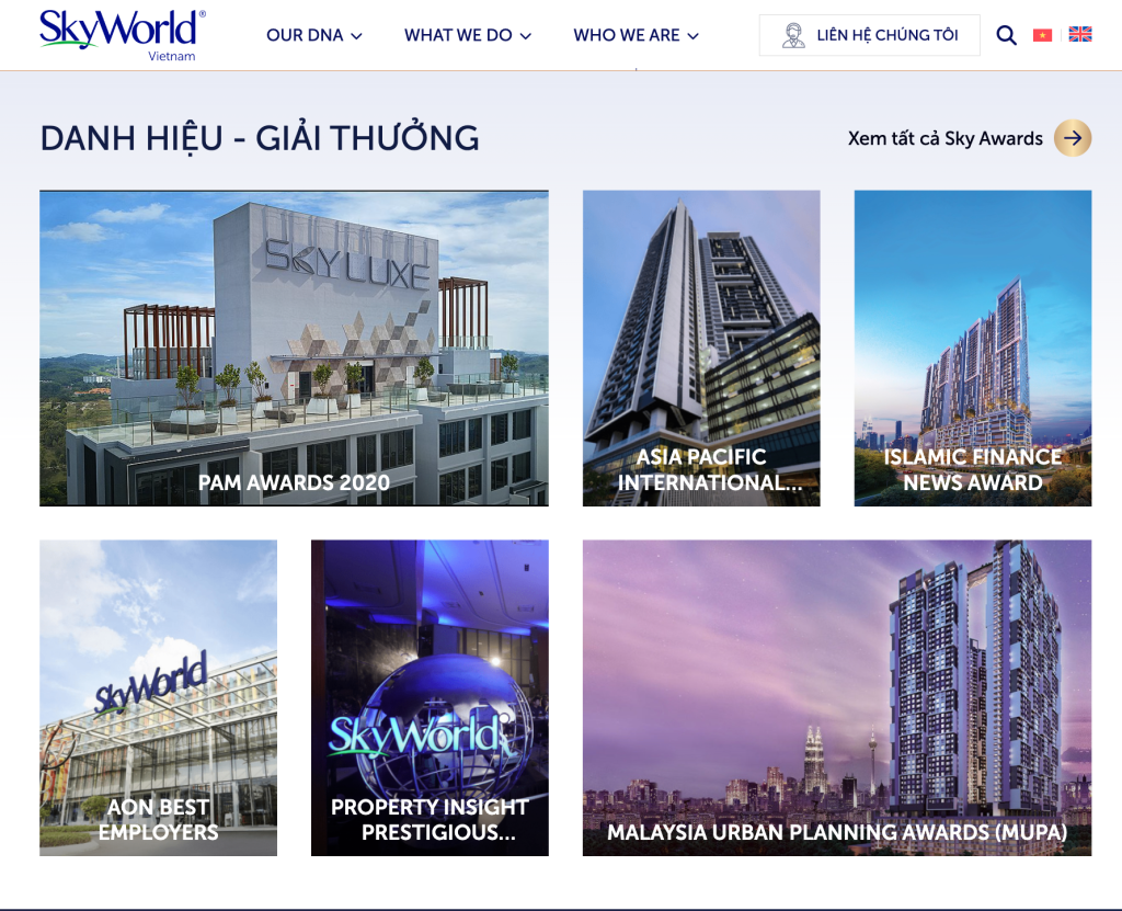 SkyWorld Vietnam - Doanh nghiệp bất động sản với hàng loạt dự án cao cấp