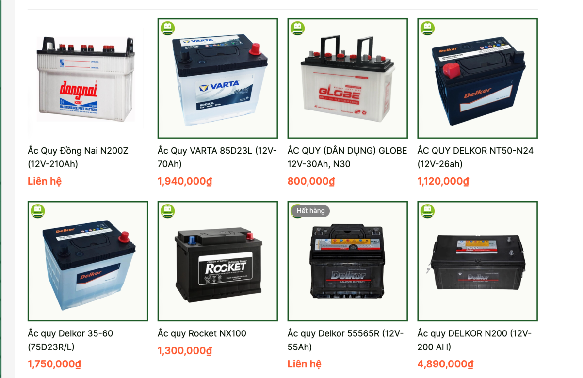 Ắc Quy Việt Nhật - Đại lý phân phối ắc quy chính hãng tại TP. HCM